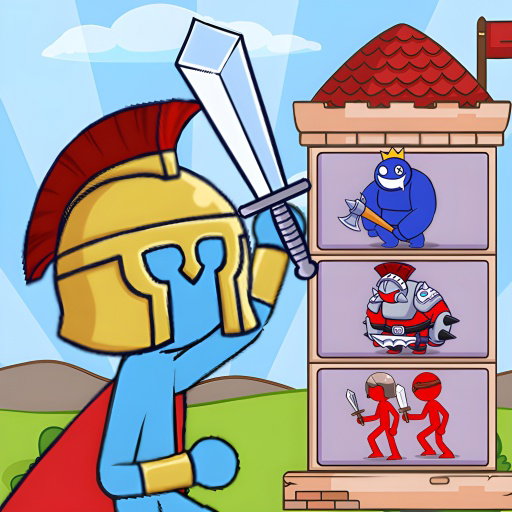 Stick Hero: Mighty Tower Wars - Juega gratis online en JuegosArea.com
